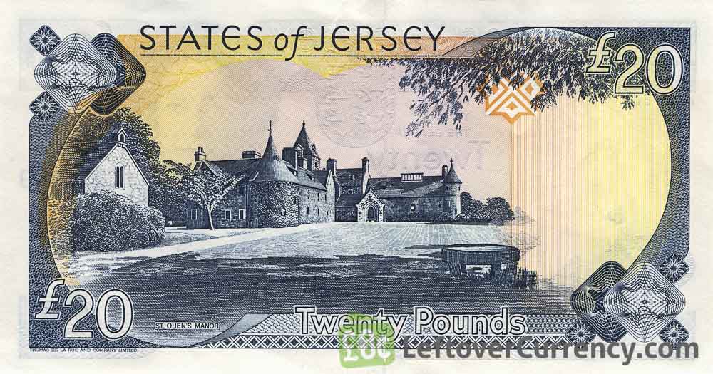 20 Jersey Pounds (St. Ouen's Manor) - Exchange yours for cash