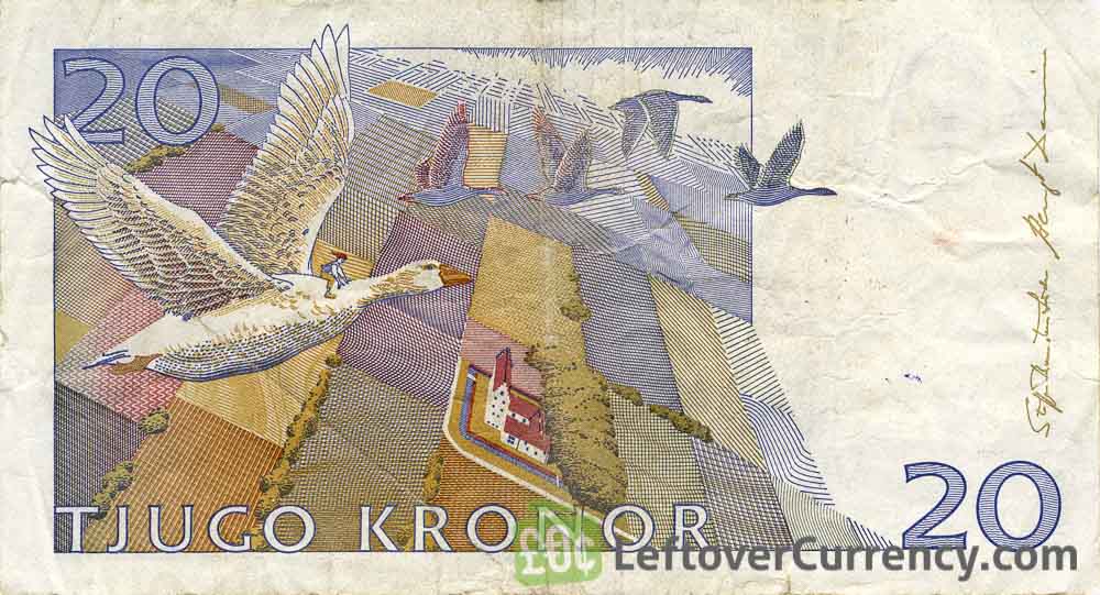 20 Swedish Kronor (Selma Lagerlof issue 1997) - exchange yours
