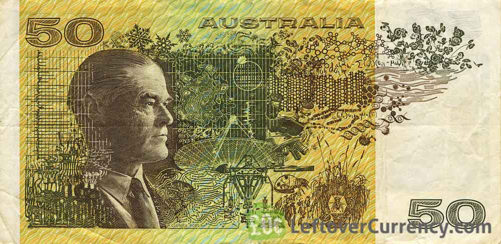 50 Australian Dollars Lord Howard Walter Florey - exchange yours