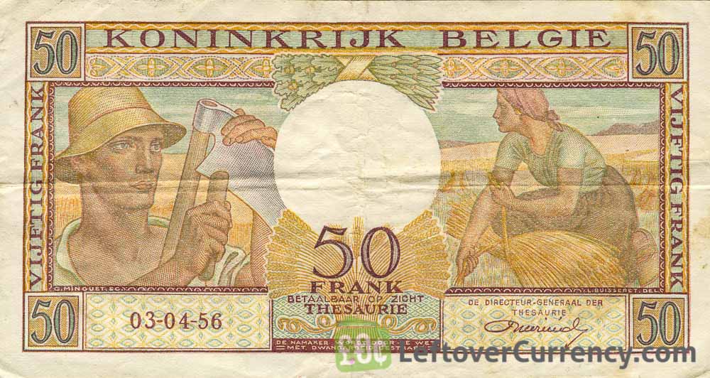 50 Belgian Francs Treasury (Buisseret) - Exchange yours for cash
