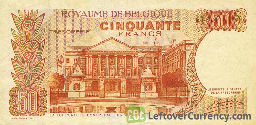50 Belgian Francs Treasury (Royal couple) - exchange yours today