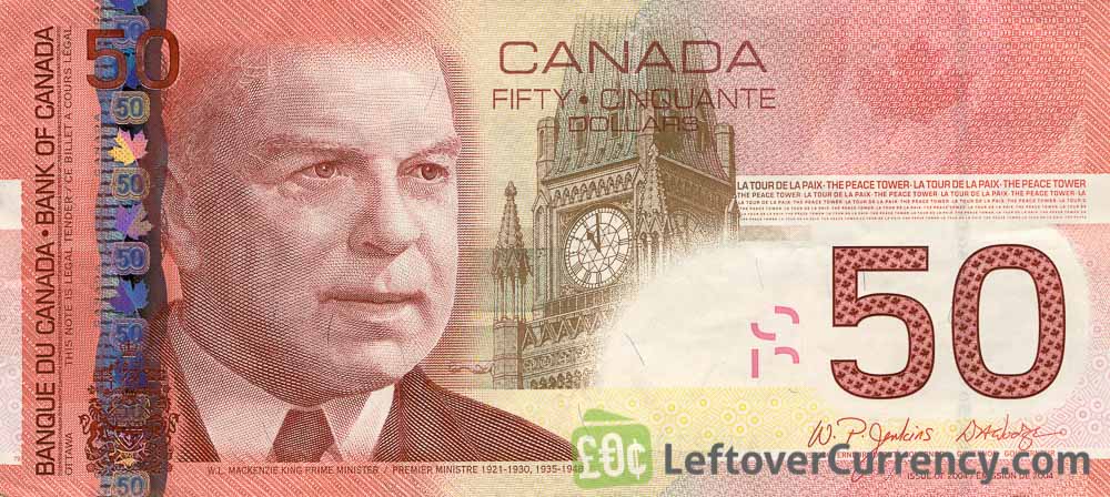 50 Canadian Dollars series 2004 Canadian Journey - exchange yours