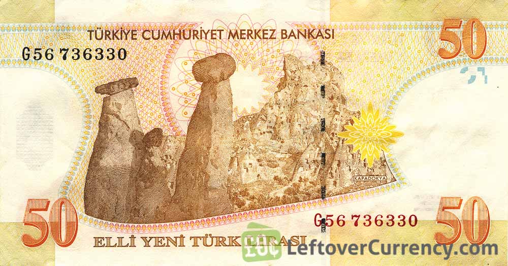 50 Turkish Lira (8th emission group 2005) - exchange yours today