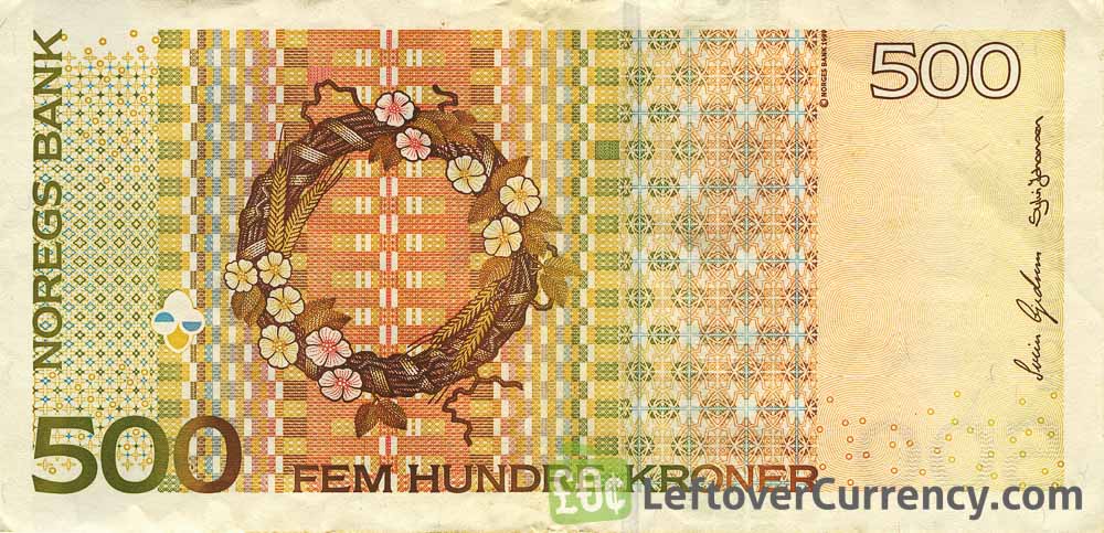 500 Norwegian Kroner (Sigrid Undset) - Exchange yours for cash
