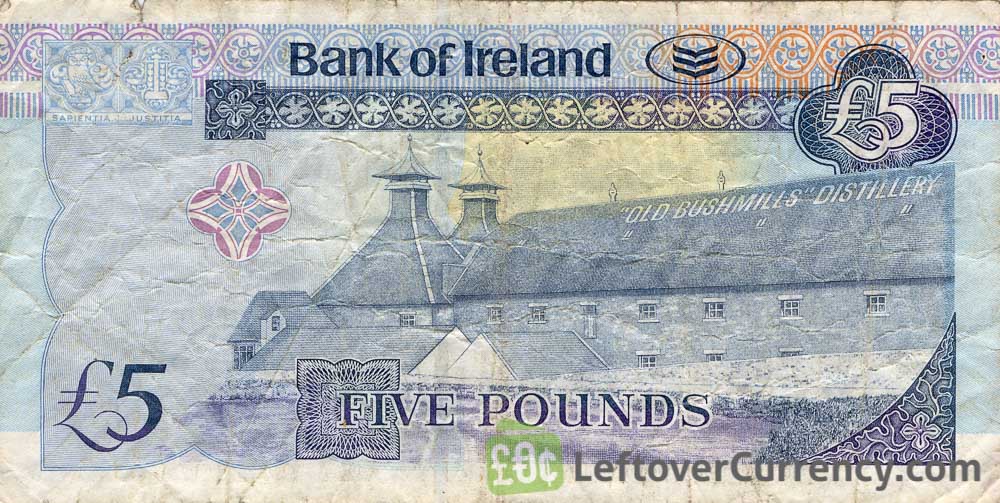 Bank of Ireland 5 Pounds (Queen's University) - exchange yours