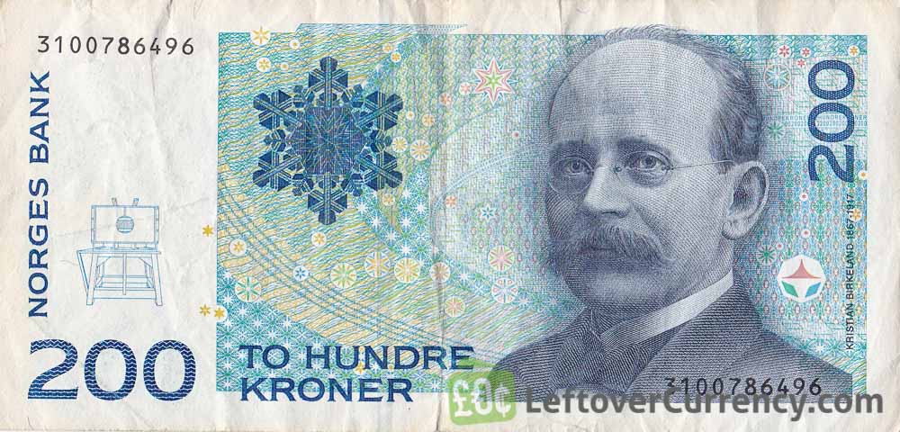200 Norwegian kroner without hologram strip - Exchange yours today