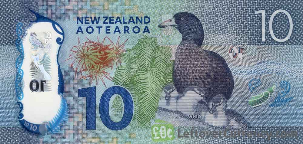 10 New Zealand Dollars banknote 2015 - Exchange yours for cash today
