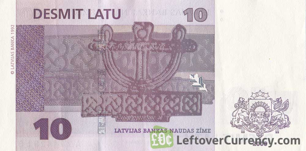 10 Latvian Latu banknote - Exchange yours for cash today