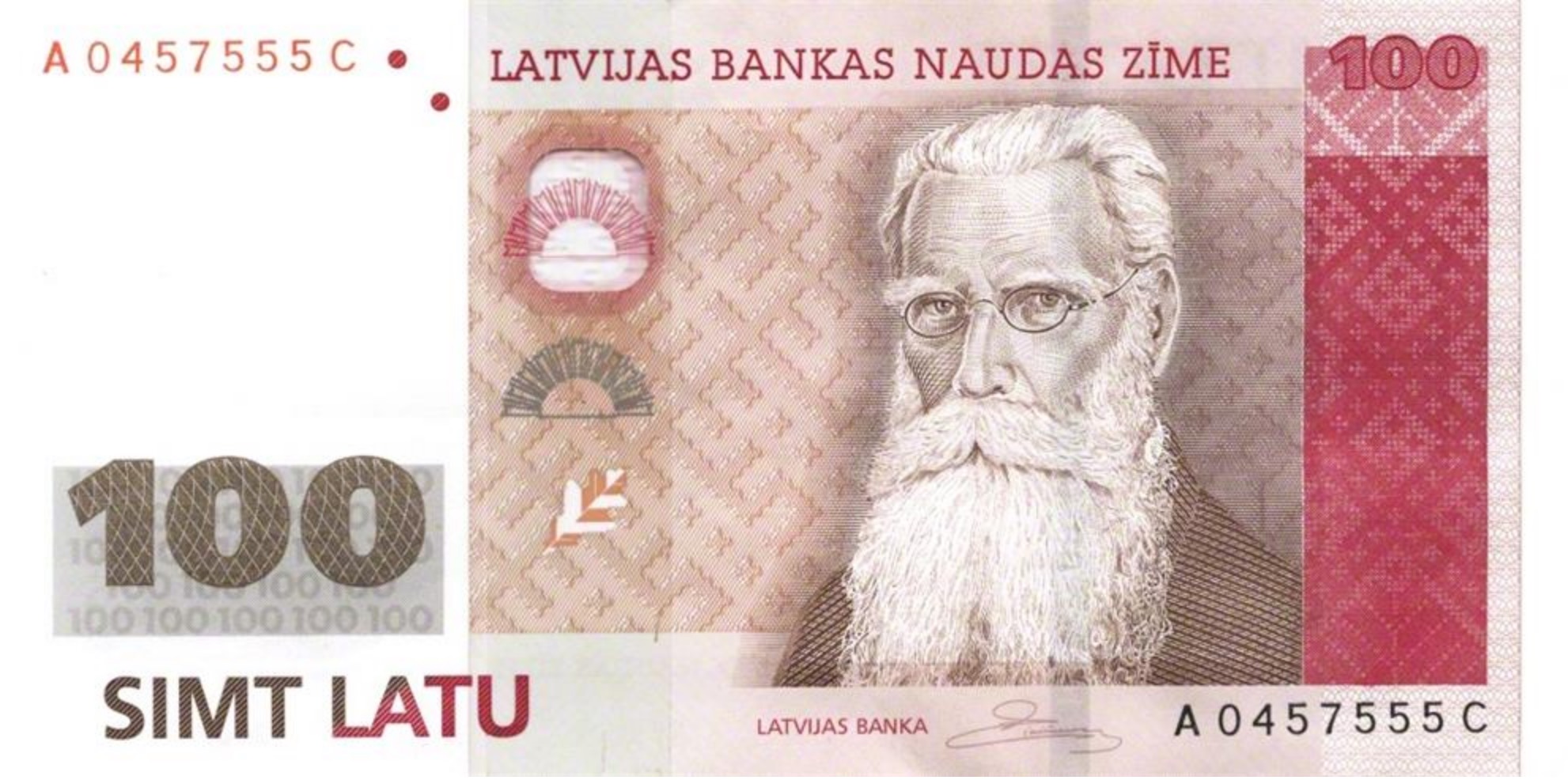 100 Latvian Latu banknote - Exchange yours for cash today
