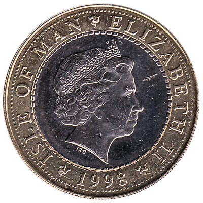 2 Manx Pounds coin - Exchange yours for cash today