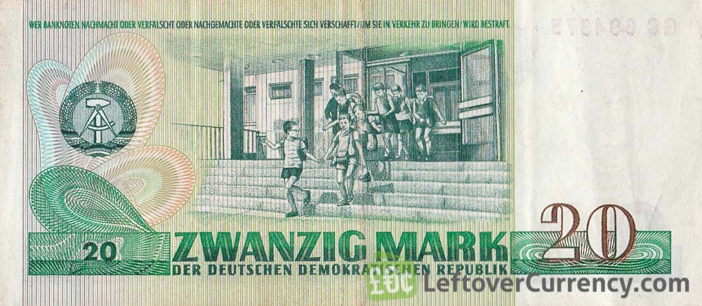 20 DDR Mark banknote (Goethe) - Exchange yours for cash today