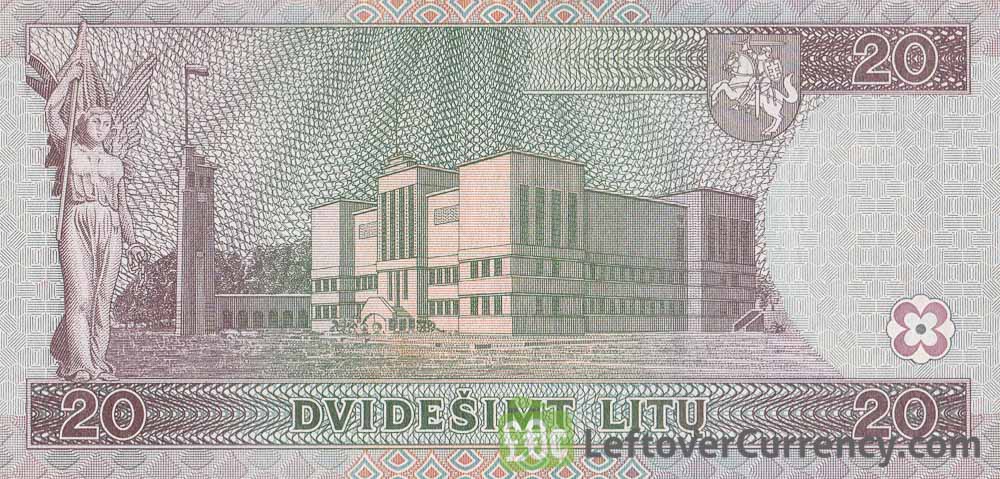 20 Litu banknote Lithuania (1991) - Exchange yours for cash today