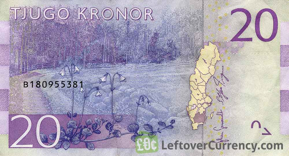 20 Swedish Kronor banknote (Astrid Lindgren) - Exchange yours today