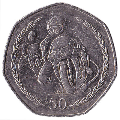 50 Pence coin Isle of Man - Exchange yours for cash today