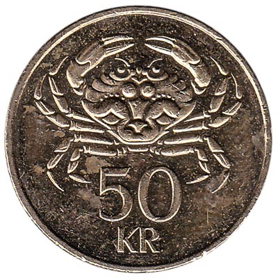 50 Icelandic Kronur coin - Exchange yours for cash today