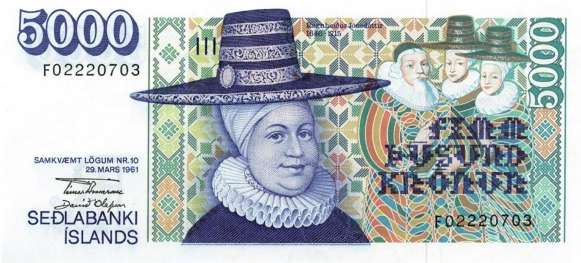5000 Icelandic Kronur banknote (1961 & 1986) - Exchange yours for cash 5000 Icelandic Kronur banknote (1961 & 1986) - Exchange yours for cash