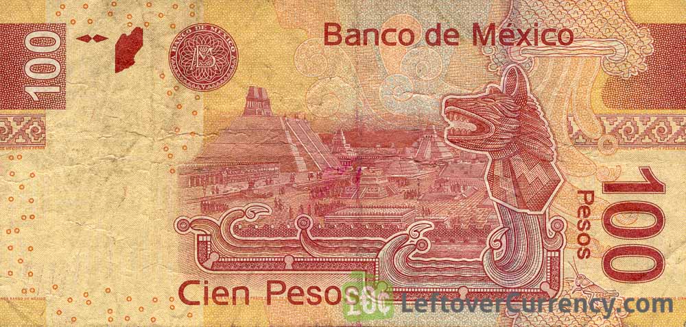 100 Mexican Pesos banknote (Series F) - Exchange yours for cash today