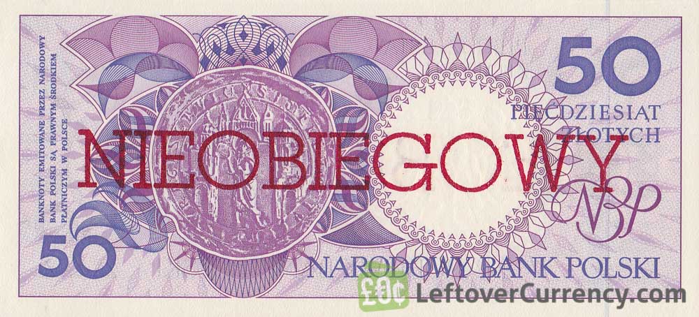 50 Polish Zlotych banknote Nieobiegowy - Exchange yours for cash today