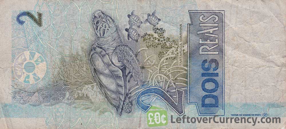 2 Brazilian Reais banknote - Exchange yours for cash today