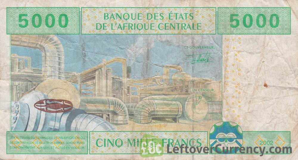 5000 francs banknote Central African CFA - Exchange yours today