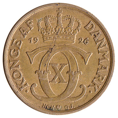 1 Danish Krone coin Christian X - Exchange yours for cash today