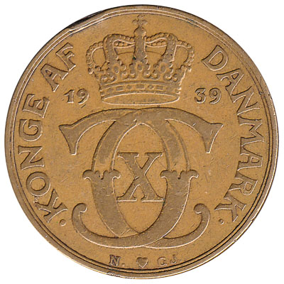 2 Danish Kroner coin Christian X - Exchange yours for cash today