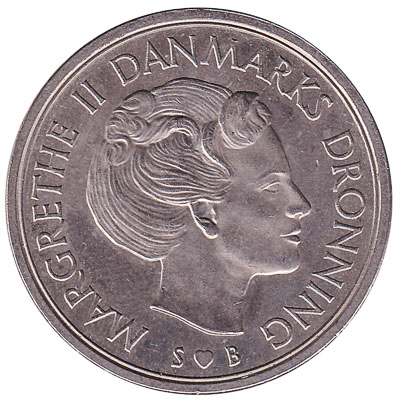 5 Danish Kroner coin Margrethe II - Exchange yours for cash today