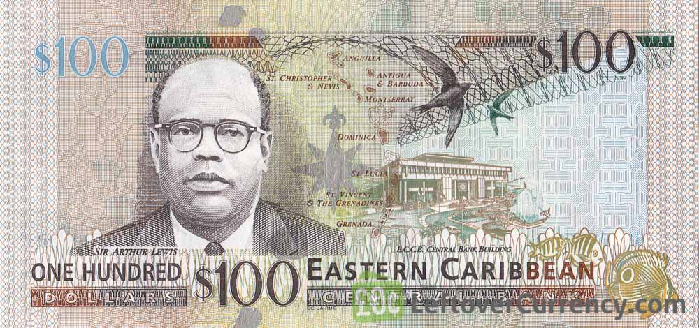 100 Eastern Caribbean dollars banknote - Exchange yours for cash today