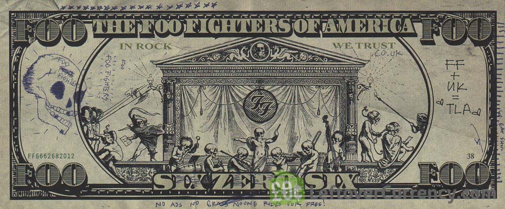 Rock star money: These bands issued their own novelty banknotes