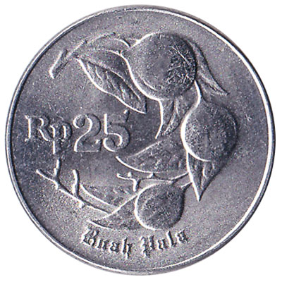 Indonesia 25 Rupiah coin - Exchange yours for cash today