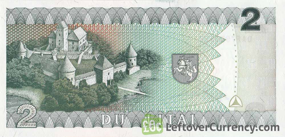 2 Litai banknote Lithuania - Exchange yours for cash today