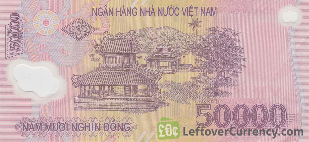 50,000 Vietnamese Dong banknote - Exchange yours for cash today