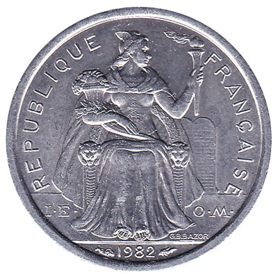 1 CFP franc coin Polynésie Française - Exchange yours for cash today