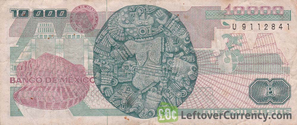 10,000 old Mexican Pesos banknote Lázaro Cárdenas - Exchange for cash