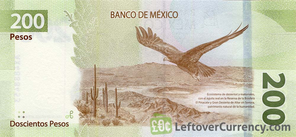 200 Mexican Pesos banknote (Hidalgo & Morelos) - Exchange yours today