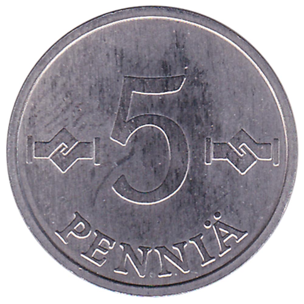 5 pennia coin Finland (aluminium) - Exchange yours for cash today