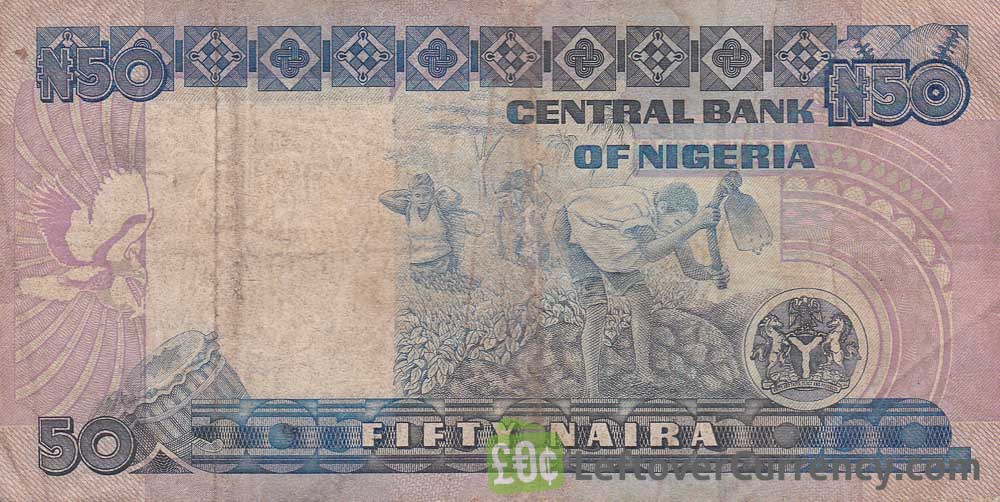 50 Nigerian Naira paper banknote (Better Life) - Exchange yours today