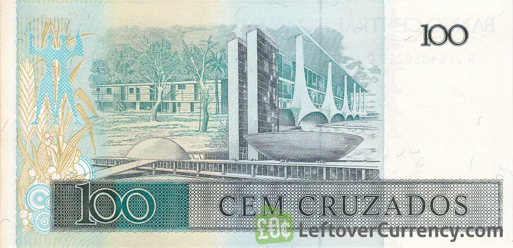100 Brazilian Cruzados banknote (J Kubitschek) - Exchange yours today
